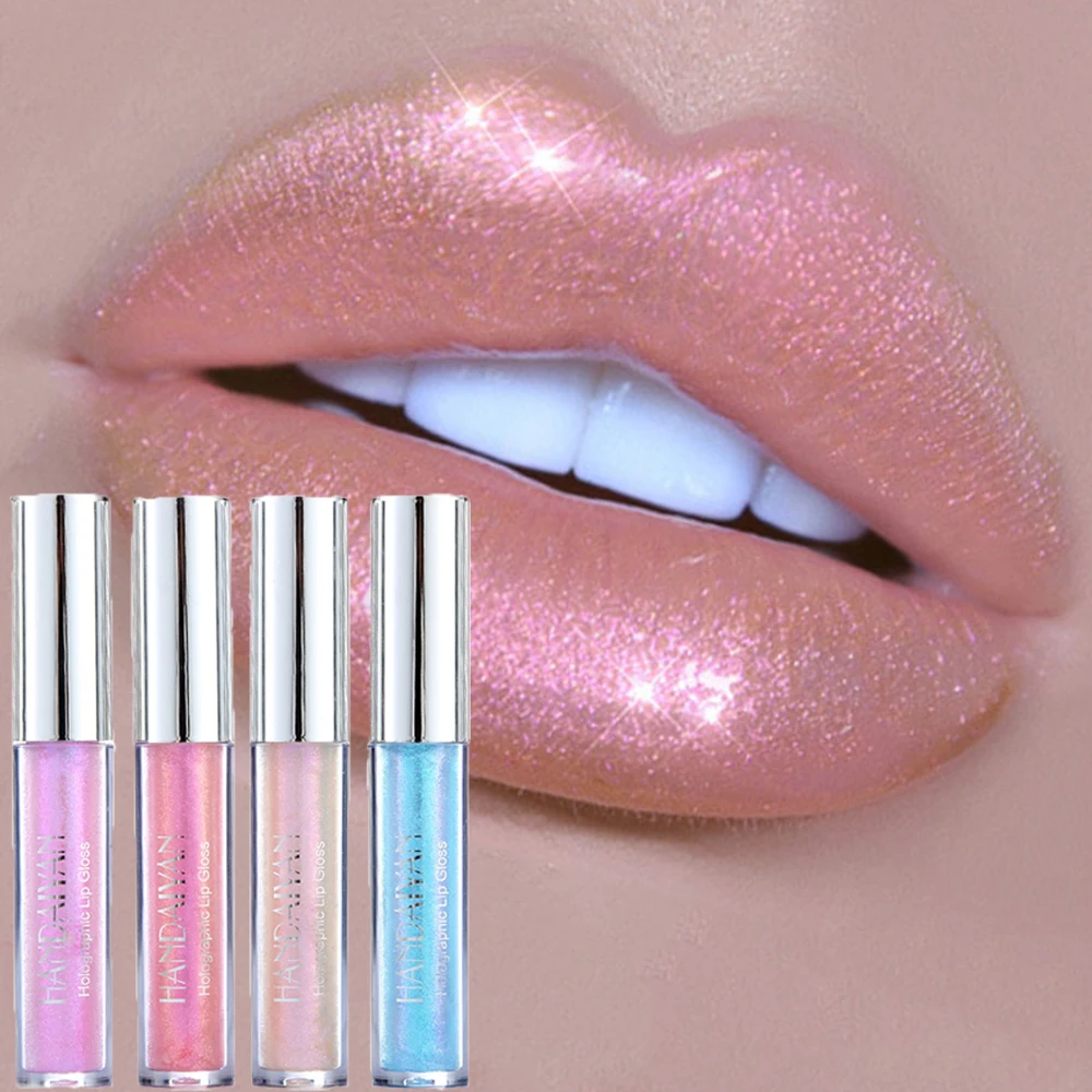 6-Colors-Laser-Holographic-Lip-Gloss-Liquid-Lipstick-Mermaid-Pigment ...