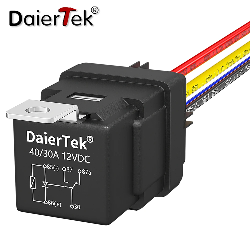 1-Stuk-Spdt-5-Pins-Waterdichte-Auto-Relais-12-V-40a-Zware-14awg-12-Volt ...