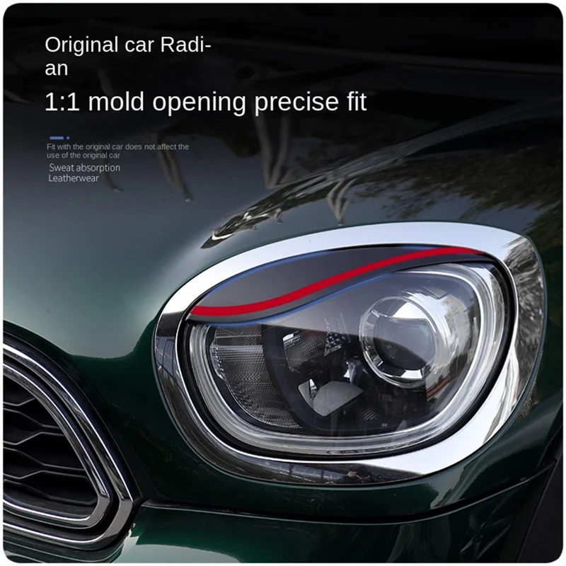 Car Headlights Eyebrows Headlights Eyelids Cover Head Light Stickers ...