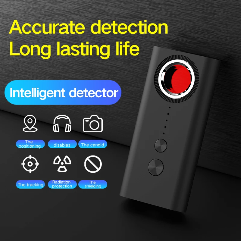 Newest Anti Spy Detector Portable Pinhole Hidden Lens Detect Gadget for ...