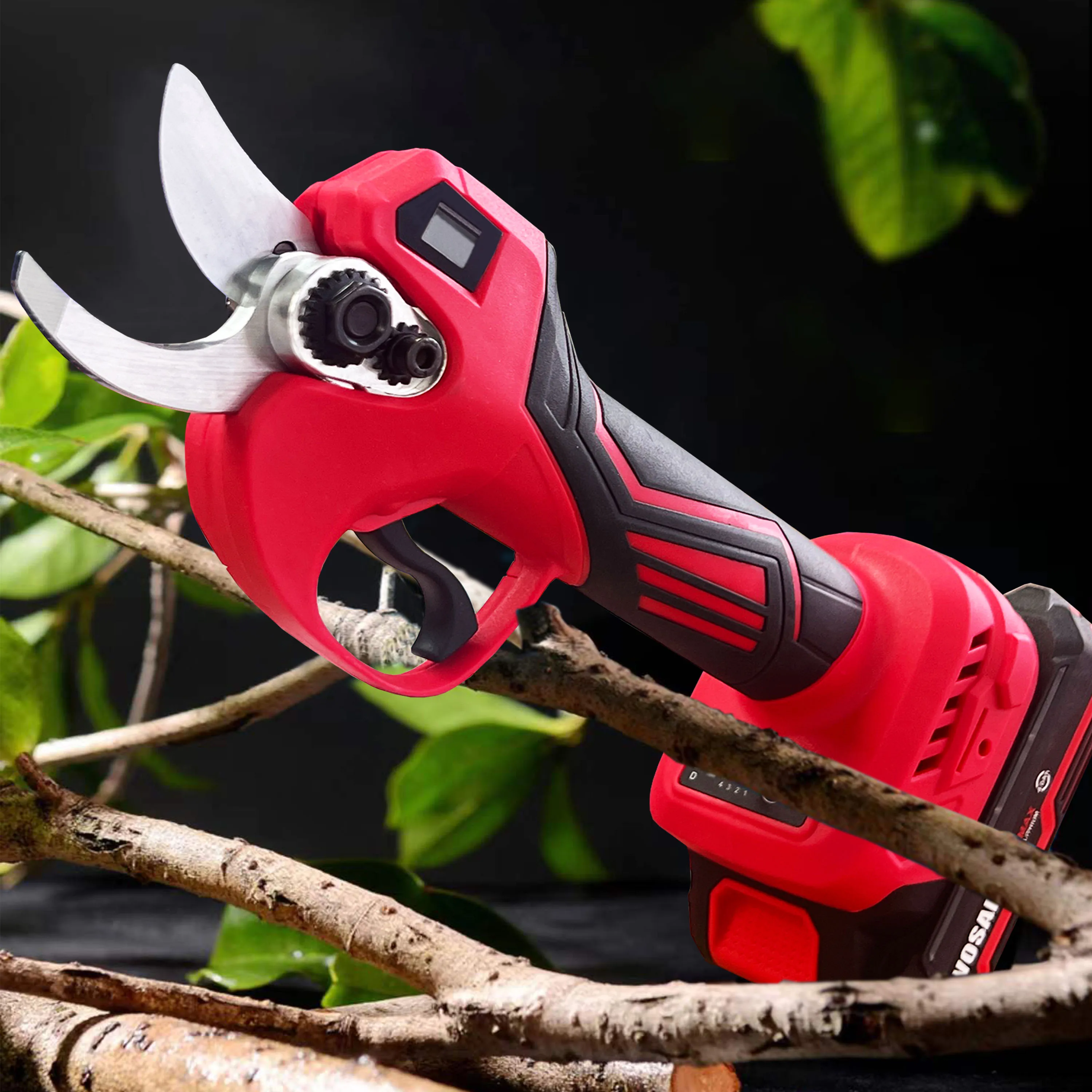 Wosai Professional Garden Pruning Scissors 20v Cordless Electric Tree ...
