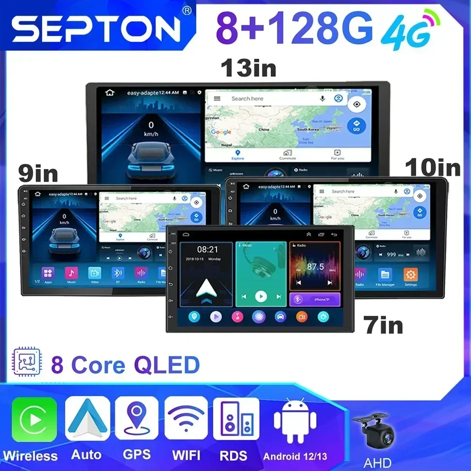 SEPTON-7-9-10-13-Android-Universal-coche-est-reo-Radio-GPS-reproductor ...