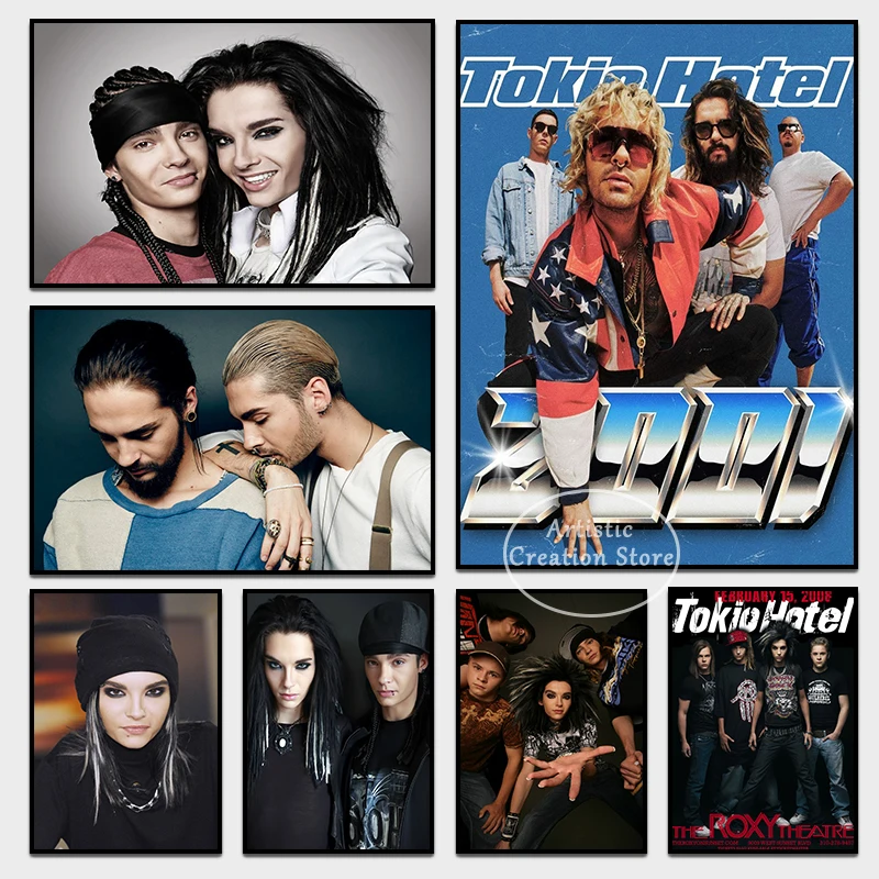 T-Tokio-Hotel-canvas-Posters-Bill-Kaulitz-Tom-Singer-German-Band ...