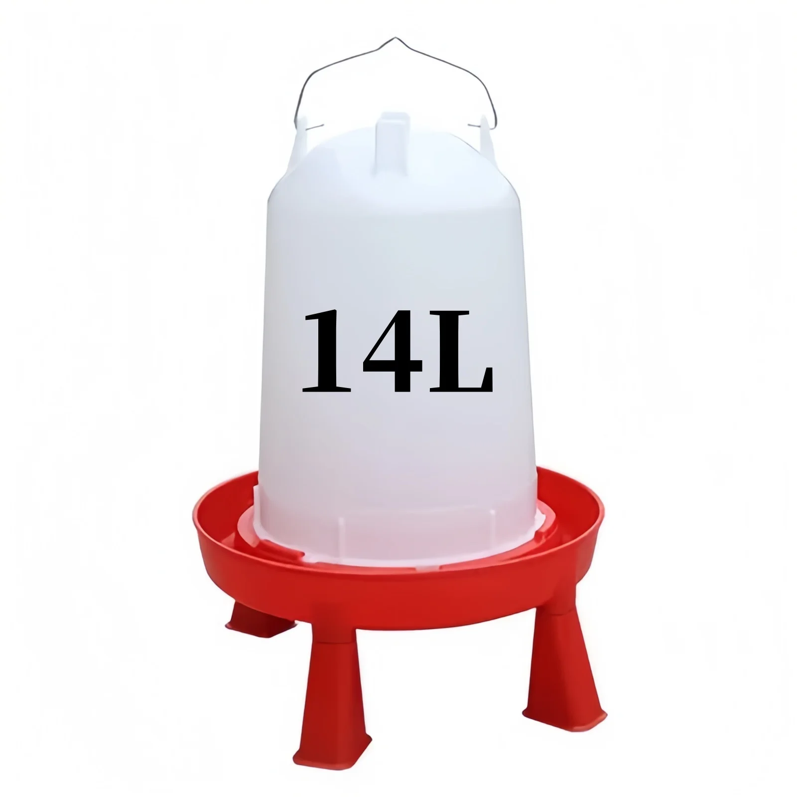 14L Automatic Chicken Water Bucket Capacity Plastic Poultry Rooster Hen ...