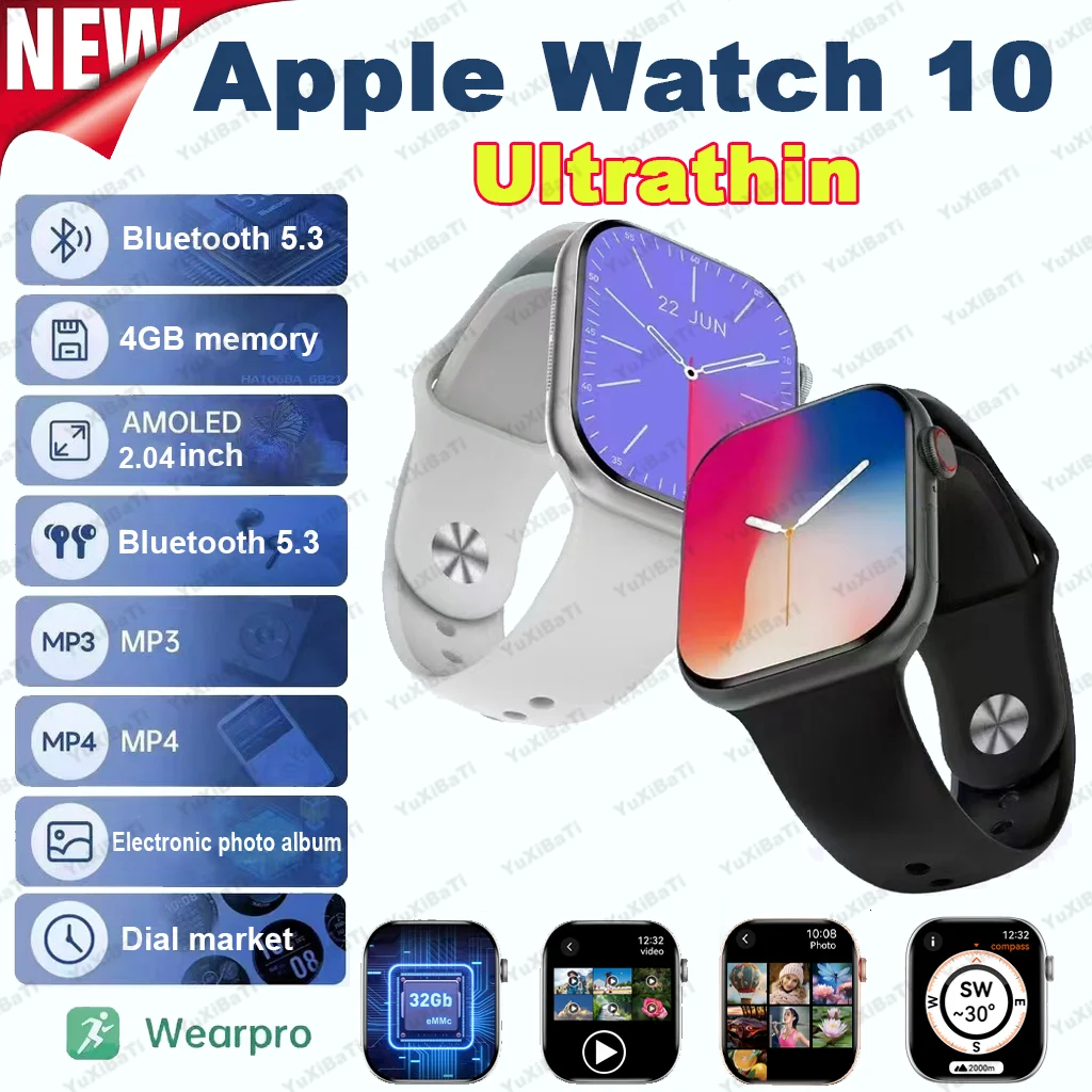 Watch-10-4G-Memory-Smart-Watch-Music-Video-BT-Call-Compass-IP68 ...