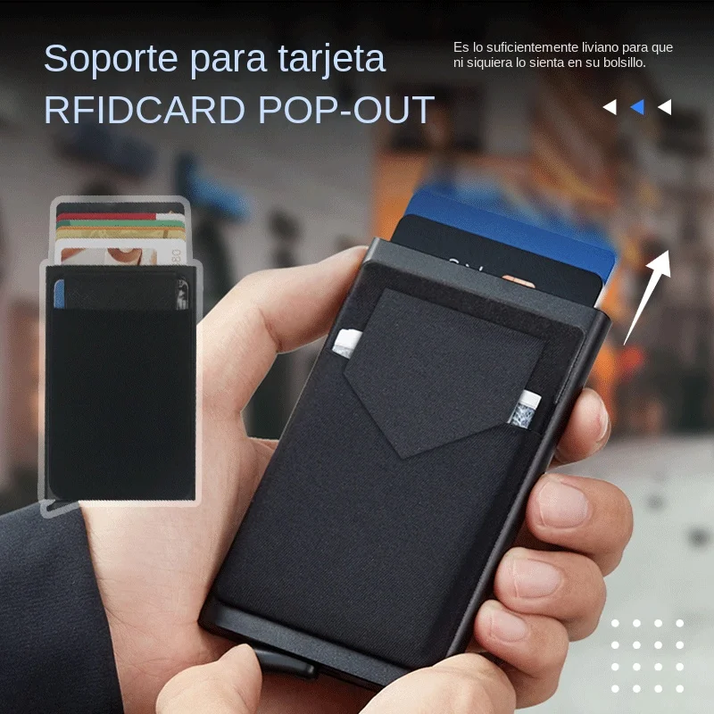 DIENQI-cartera-de-Metal-minimalista-inteligente-Rfid-para-hombre-y ...