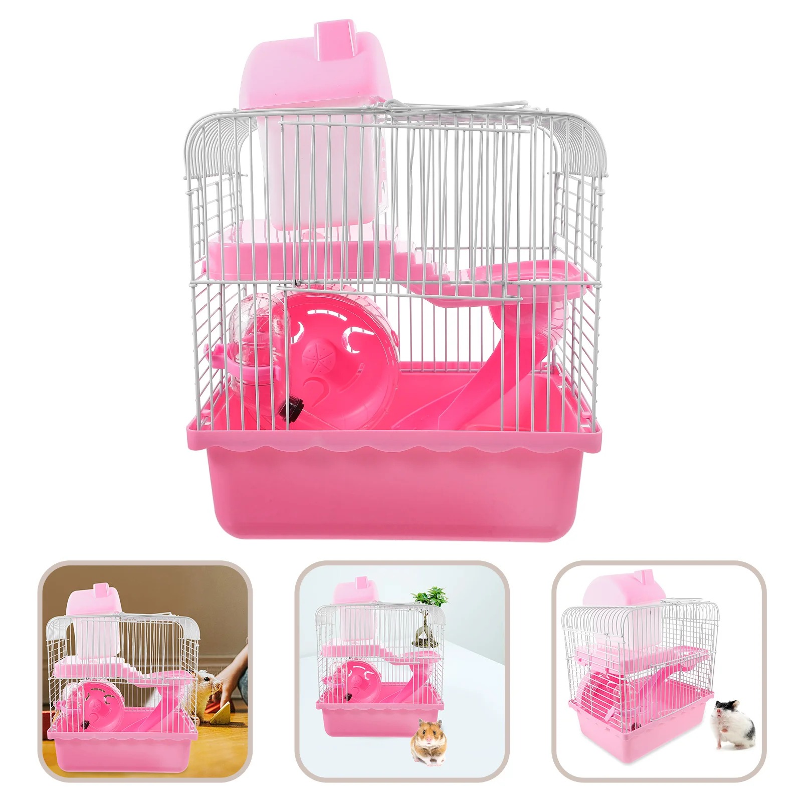 Hamster-Castle-Cage-Large-Guinea-Pig-Toys-Pet-Villa-Double-layer-Rat ...