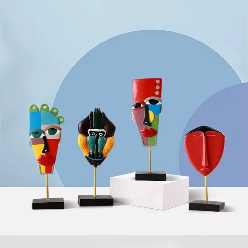 Abstract Sculptures Ornaments Home Modern Statue Decorative Resin Craft ...