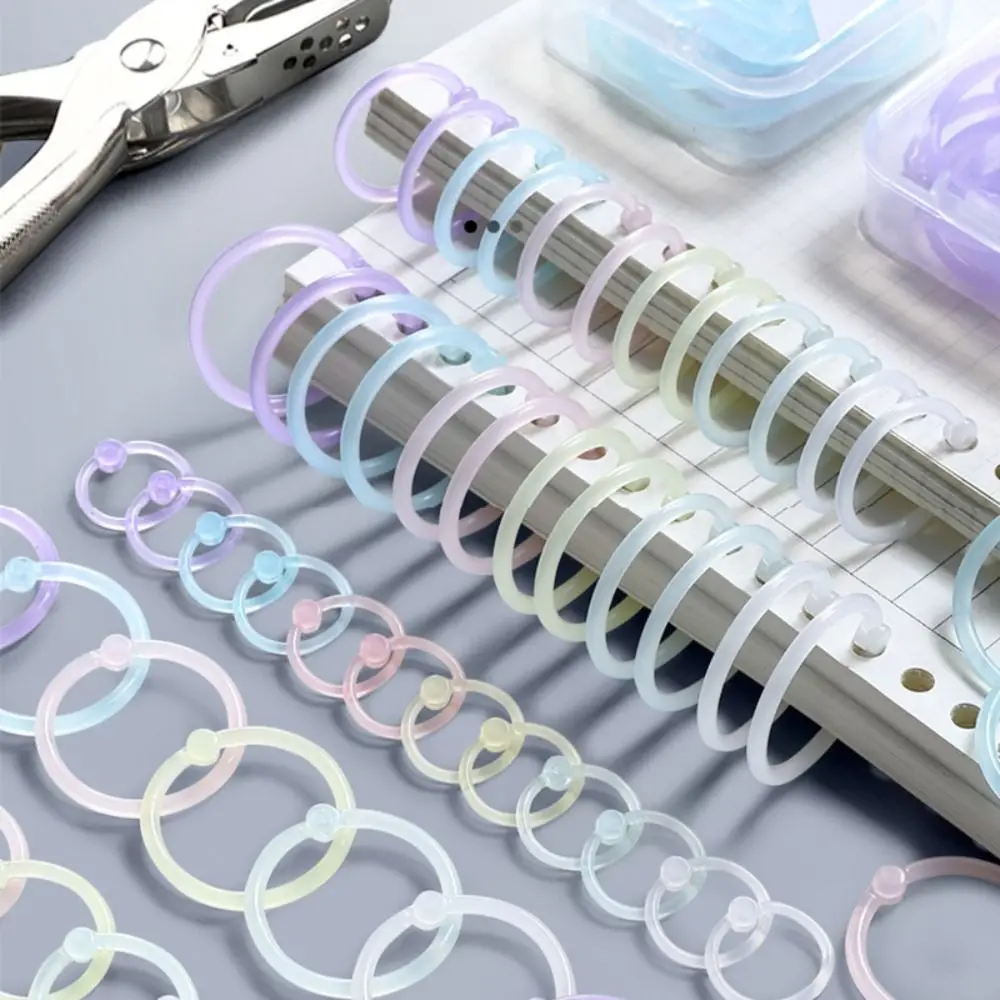 32PCS-15-20-25mm-Plastic-Ring-Binder-Creative-Multi-Function-Albums ...