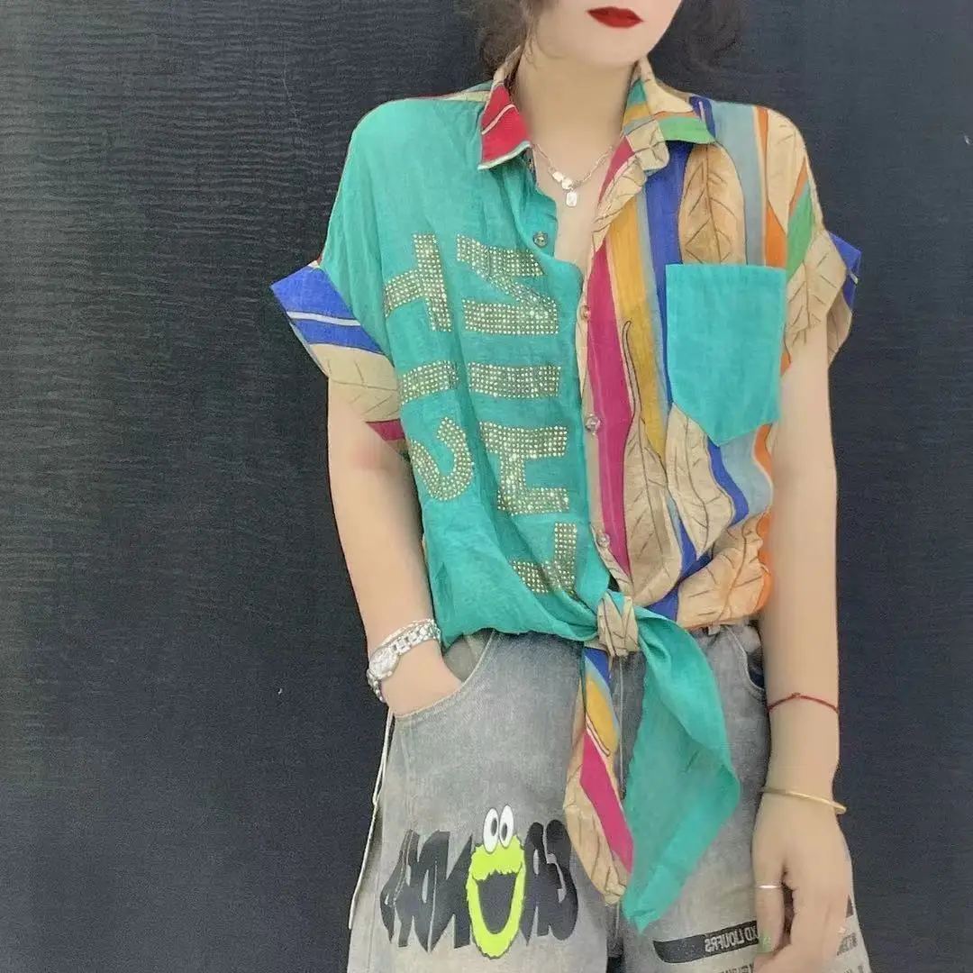 Blouses-Aesthetic-Red-Shirt-Tops-Graphic-Korean-Women-T-shirt-Summer ...