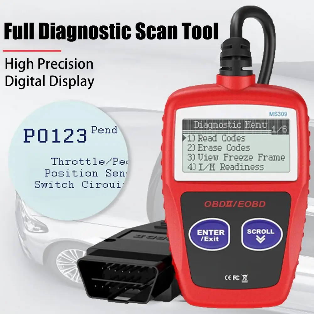 MS309-Fault-Code-Reader-Digital-Display-Plug-Play-Autolink-Diagnose ...