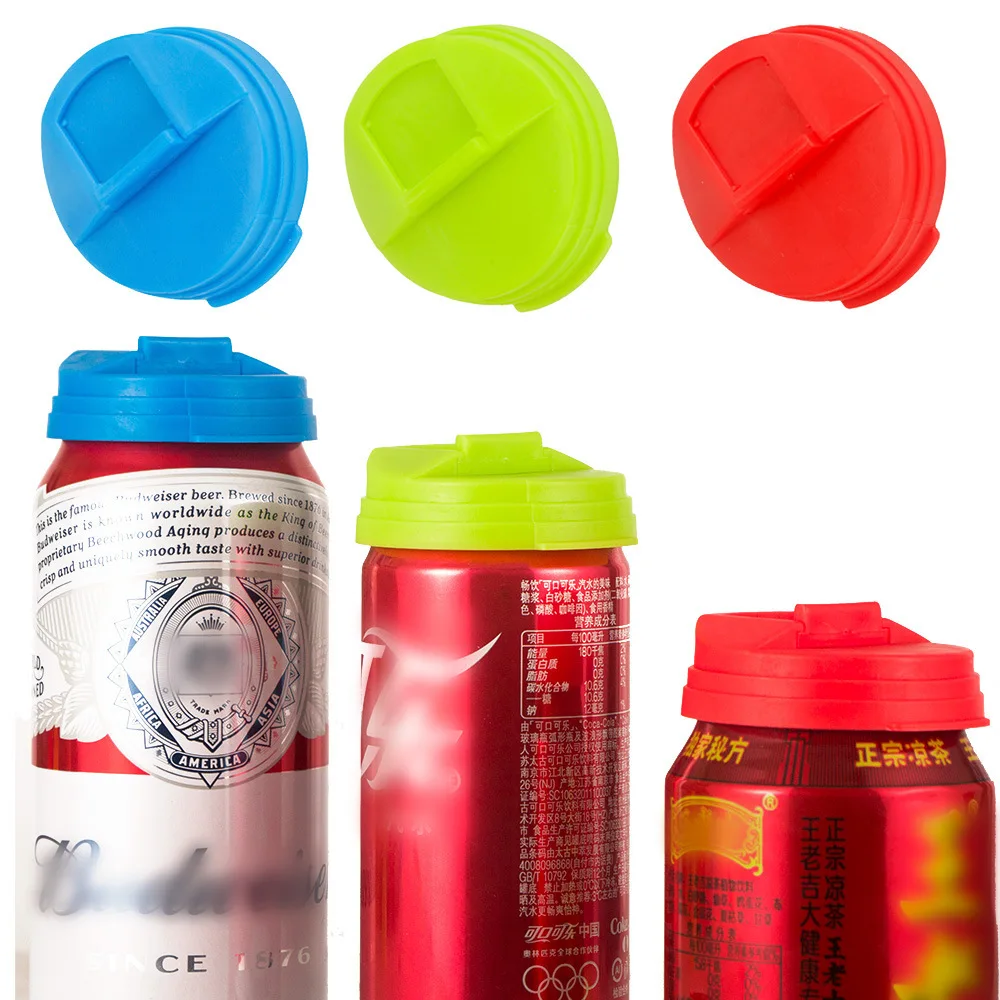 1Pcs-Soda-Lid-Covers-Multi-color-Beverage-Can-Protector-Silicone-Can ...