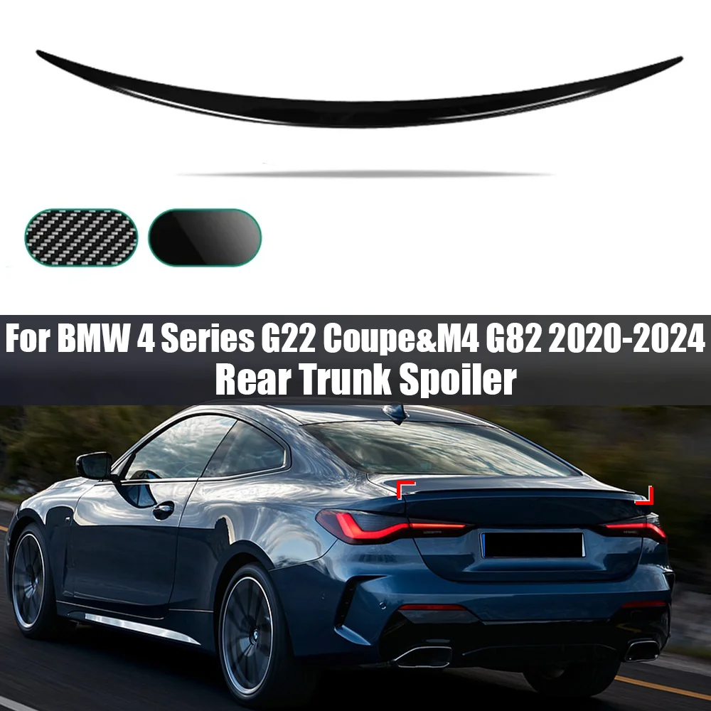Rear Trunk Lid Boot Spoiler Wings For BMW 4 Series G22 Coupe & M4 G82 ...