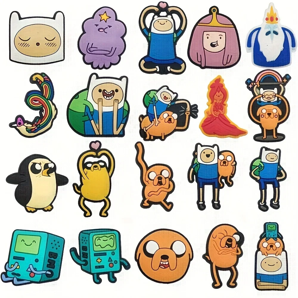 1-20PCS PVC Cute Cartoon Shoe Charms Anime Character Accessories Buckle ...