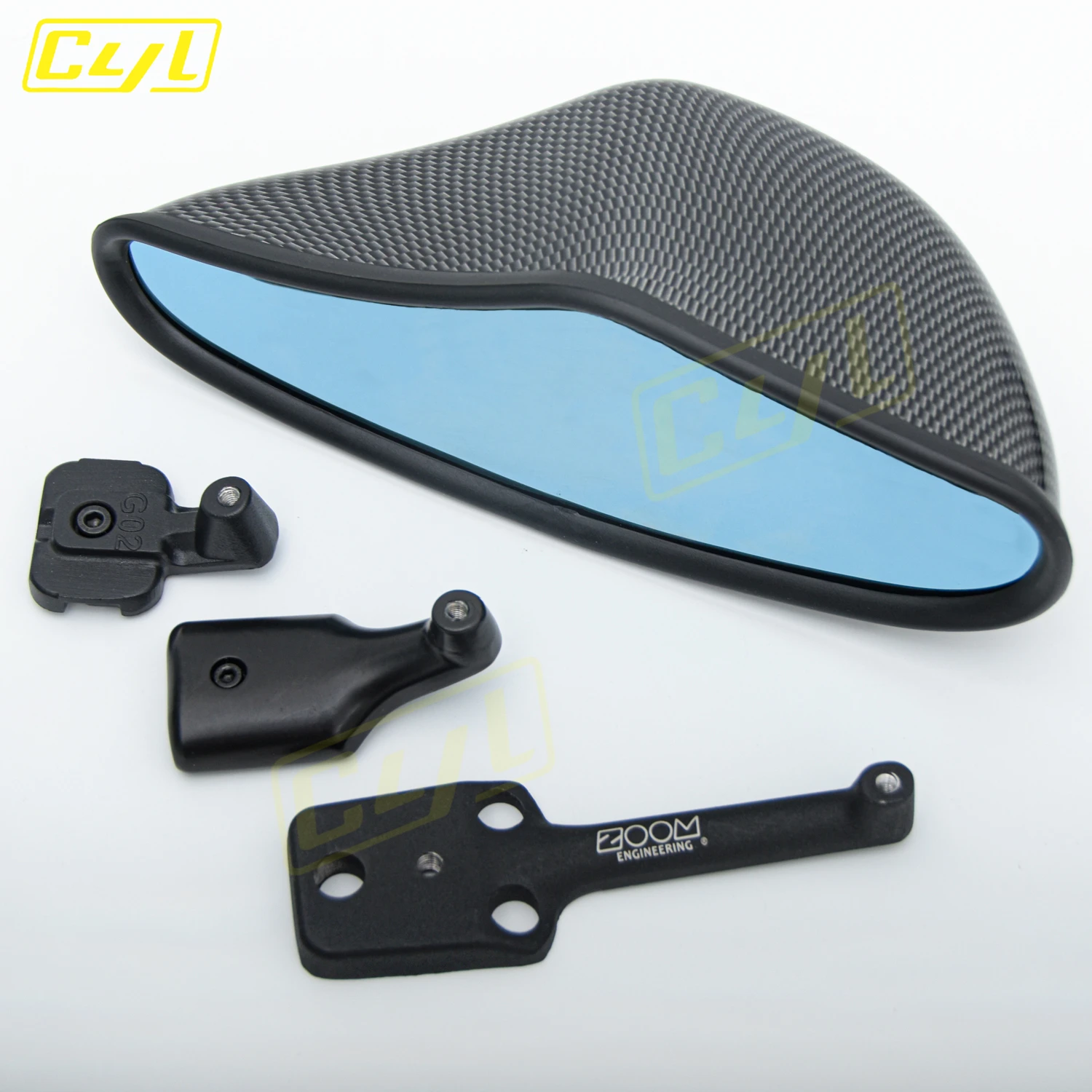 JDM Carbon Film Interior Mirror Zoom Rear View Mirror for For Honda ...