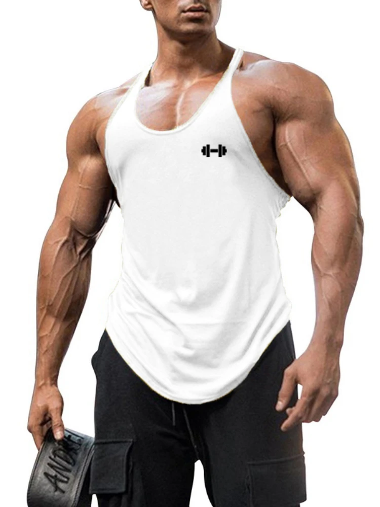 Gym Fitness Bodybuilding Muscle Tank Tops Summer Cotton Breathable ...