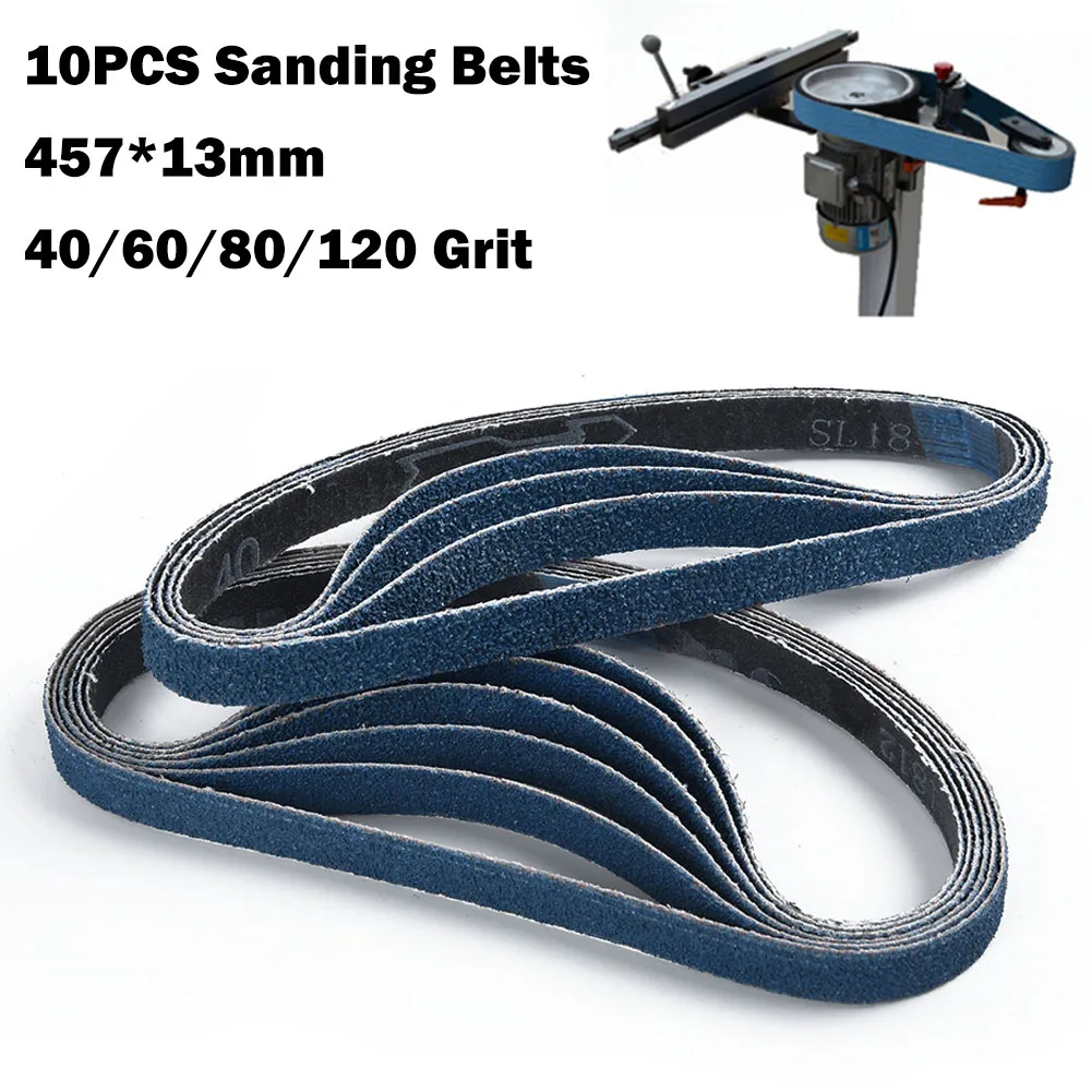 10pcs-lot-Sanding-Belts-Sandpapers-For-13mm-457mm-Grinding-Belt-Sander-Polishing-Papaer-Grit-40 ...