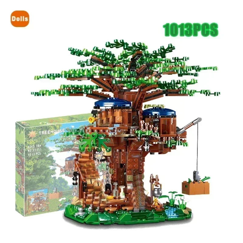 in-stock-1013-pcs-All-Seasons-Treehouse-City-Building-Blocks-Tree-House ...