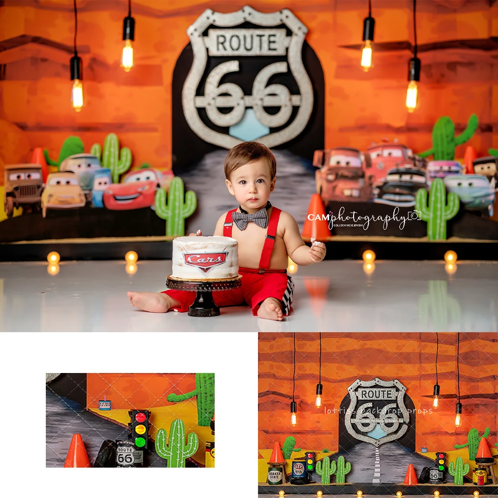Road-Races-Cars-Backdrops-Kids-Baby-Birthday-Cake-Smash-Photocall ...