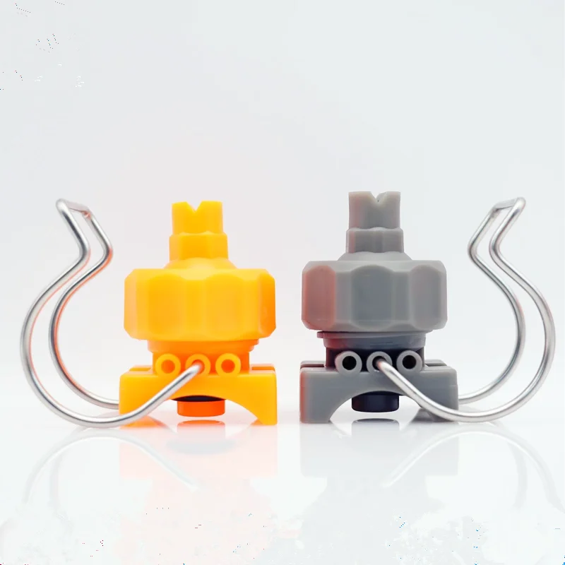 1pcs PP Grey single clip with threaded ball nozzle Adjustable ball flat ...