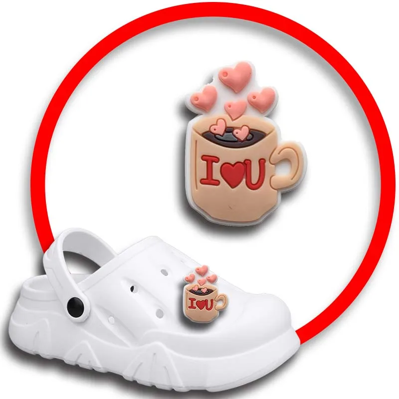1pcs Pins for Crocs Charms Shoes Accessories Wedding Valentine ...