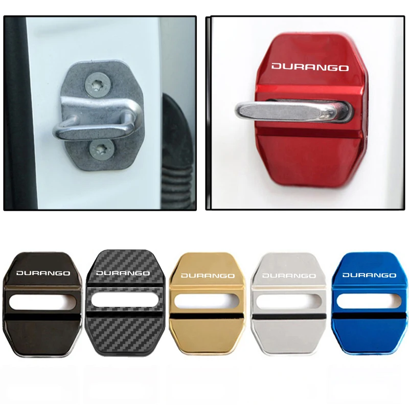 4PCS-for-Dodge-DURANGO-Emblem-Car-Styling-Door-Lock-Protector-Cover ...