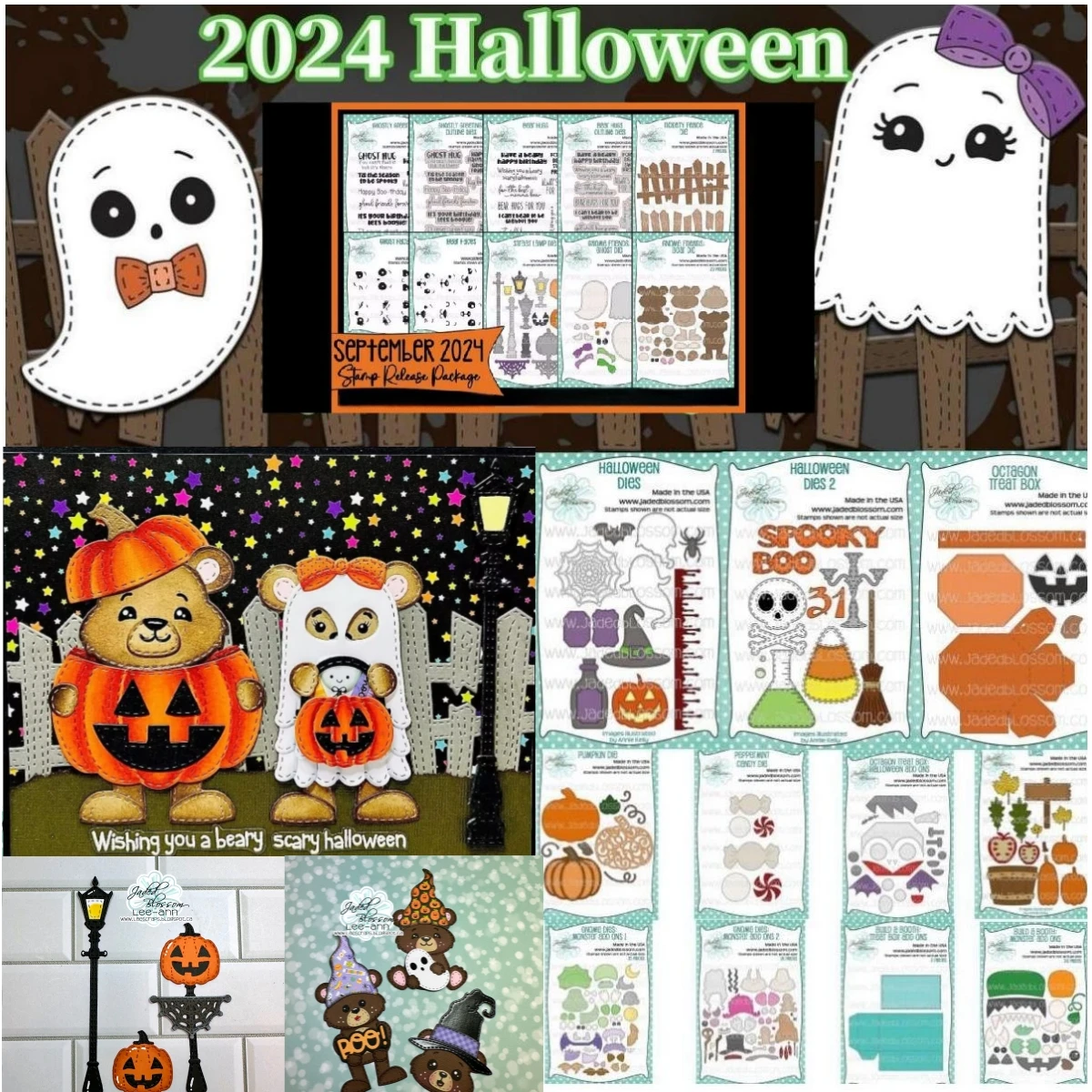 2025 Halloween Pumpkin Candy Evil Spirits Graveyard Stamp Metal Cutting ...