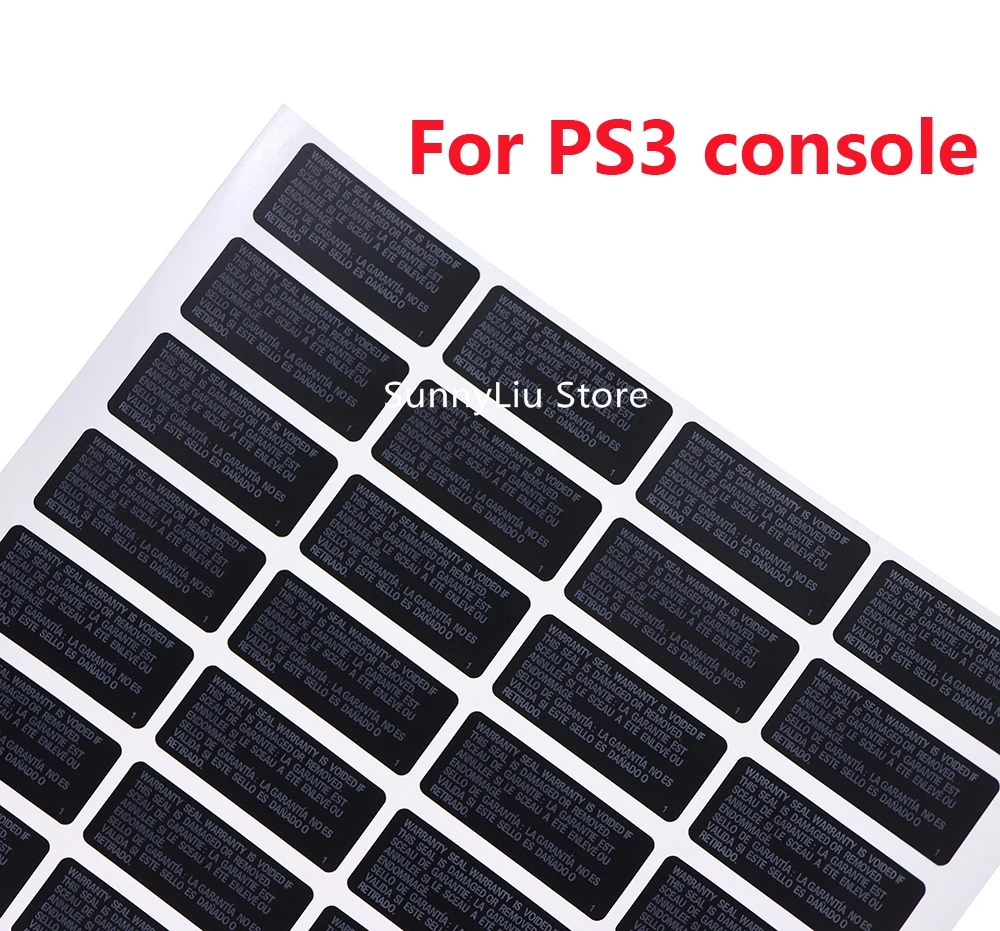 100pcs Label Sticker Housing Shell Sticker Lable Seals For PS3 Console ...