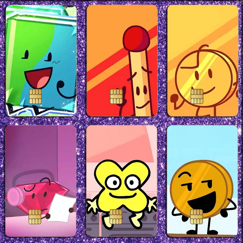 B-Battle for Dream I-Island BFDI Sticker Film Tape Skin for Credit Card ...