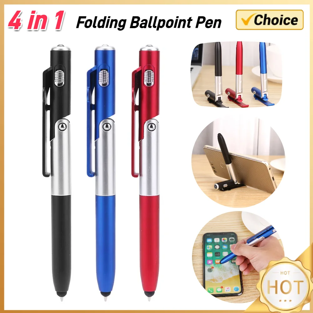 4-in-1-Multifunctional-Folding-Ballpoint-Pen-LED-Light-Mobile-Phone ...