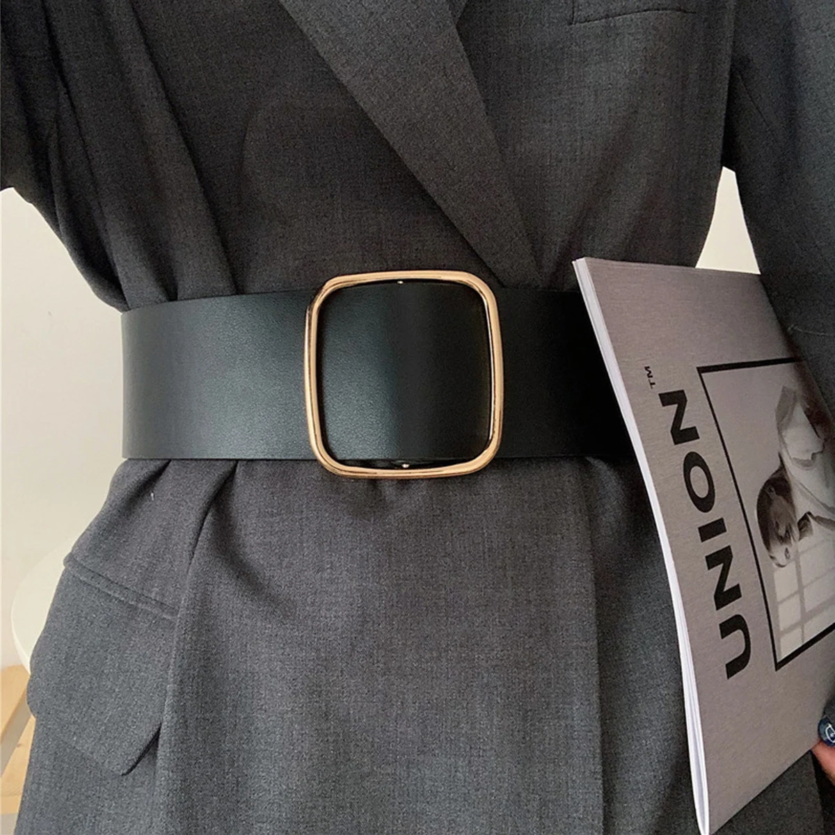 Cintur-n-de-cors-negro-ancho-para-mujer-cinturones-de-talla-grande-para ...