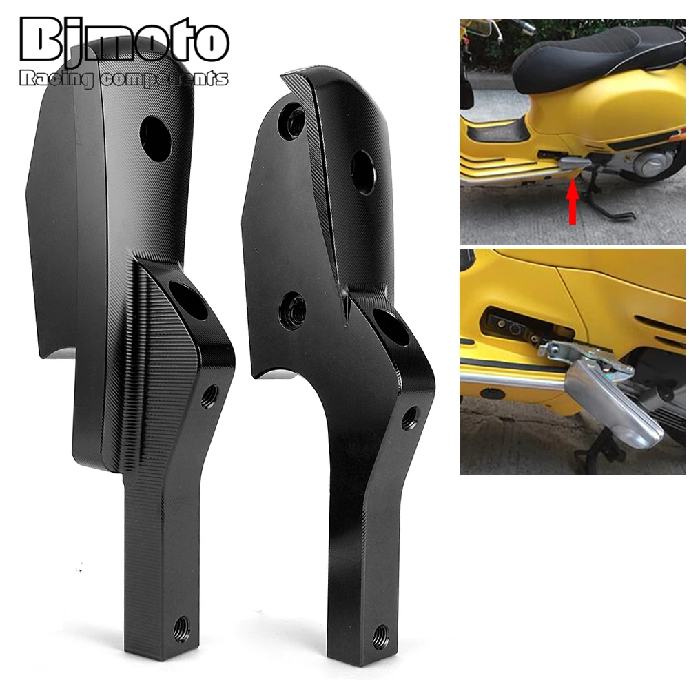 Passenger Rear Footrests Foot Peg Extensions Footpegs For Vespa GT GTV ...