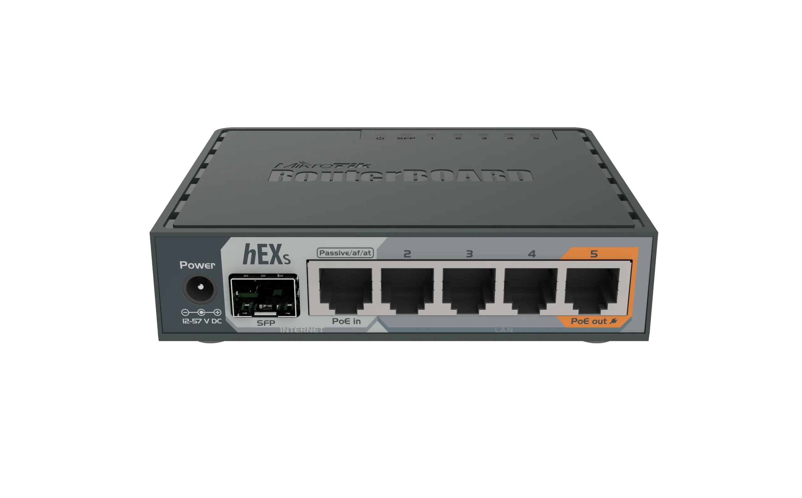 MikroTik hEX S RB760iGS Enrutador Gigabit 5 puertos 1 puerto ...