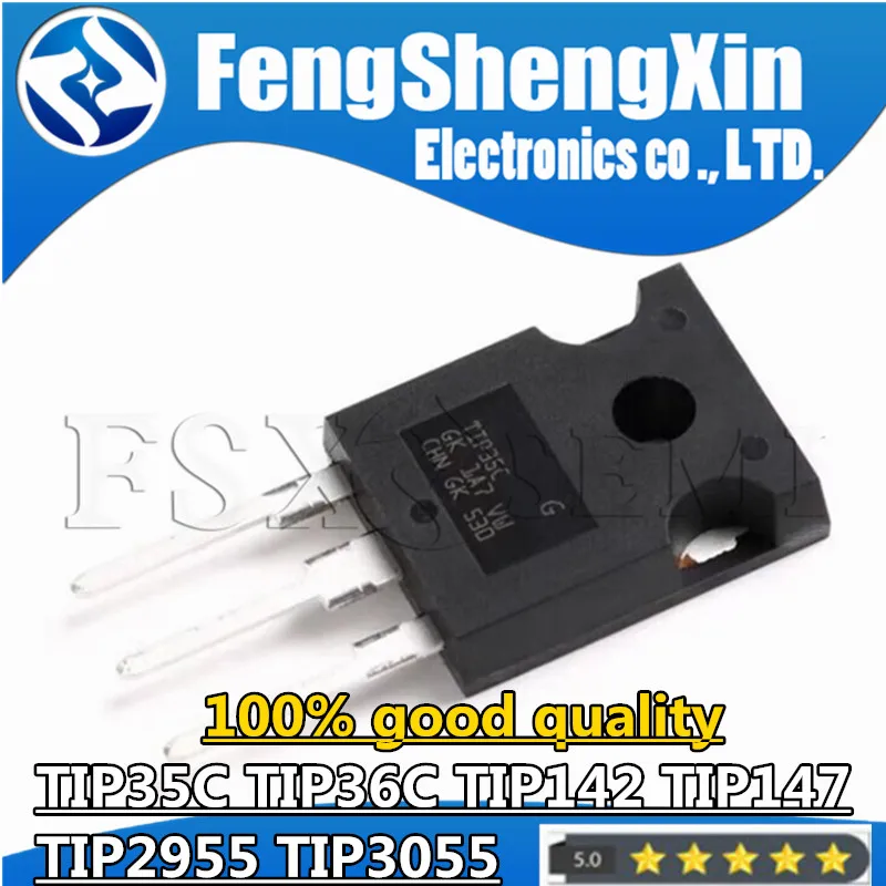 10PCS TIP35 TIP36 TO-247 ( 5psc TIP35C + 5pcs TIP36C ) ( 5psc TIP142 ...