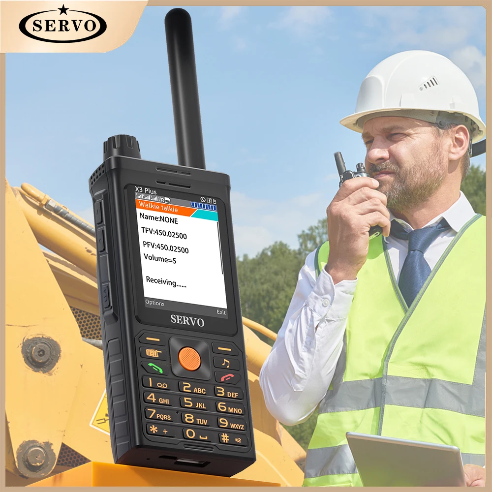 SERVO-X3-Plus-Walkie-Talkie-Phone-3-SIM-Cards-UHF-Long-Range-Two-Way ...