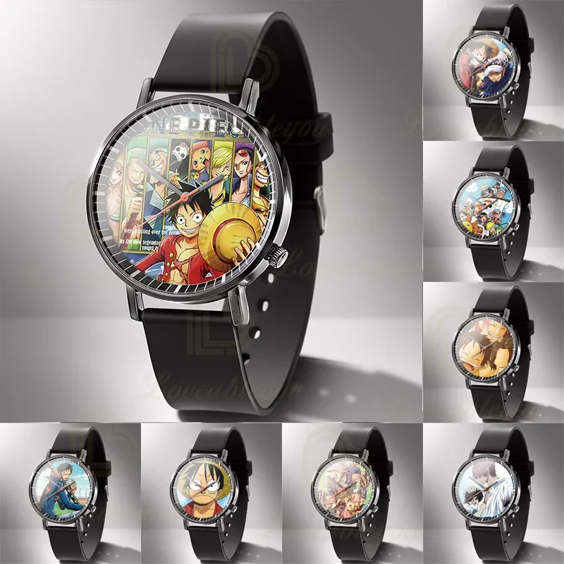 One-Piece-Reloj-de-dibujos-animados-para-hombres-y-adolescentes-relojes ...