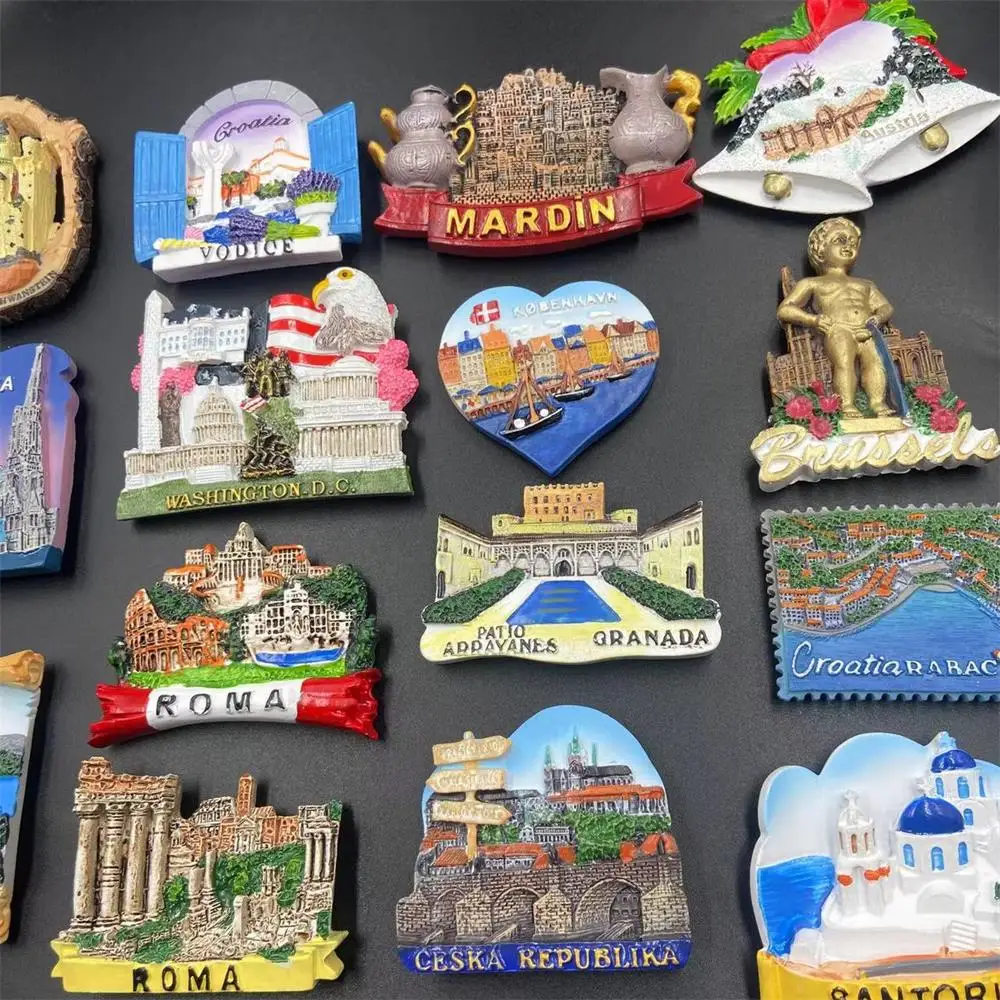 World-Travel-Souvenirs-Fridge-Magnets-Czech-Republic-Croatia-Mardin ...