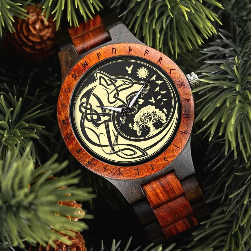 Viking Watches BOBO BIRD Wooden Men Watch Top Japanese Quartz Movement ...