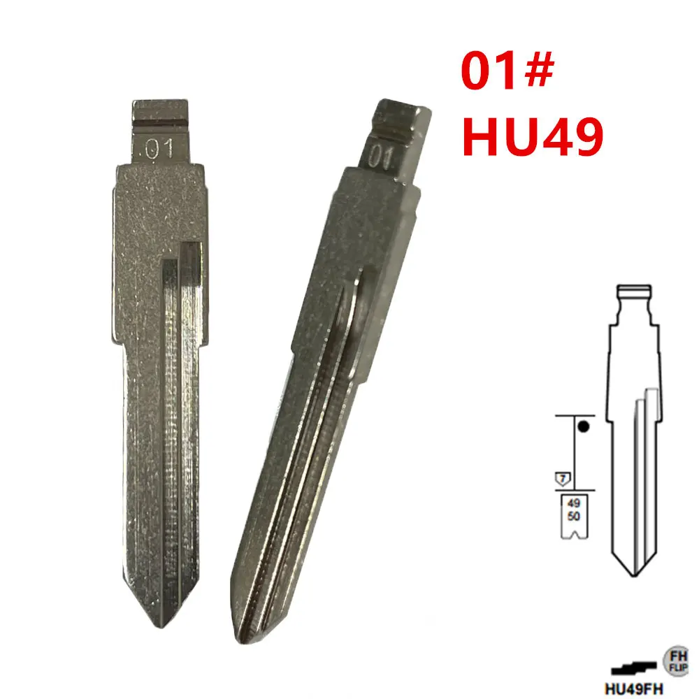 10pcs-01-HU49-Uncut-Flip-Key-Blank-for-VW-Jetta-Santana-for-KD-Keydiy ...