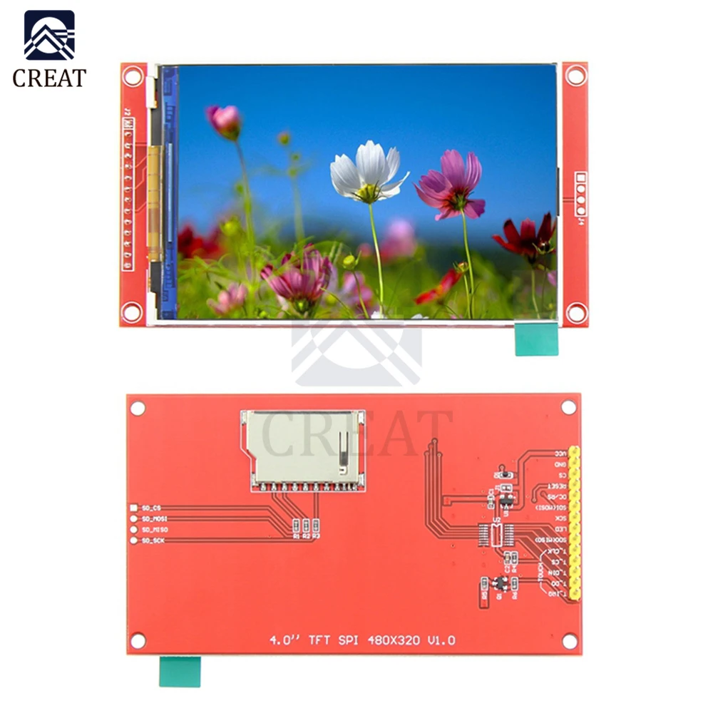 4.0 Inch Lcd Module Display Screen Spi Serial Lcd Touch Screen Module ...