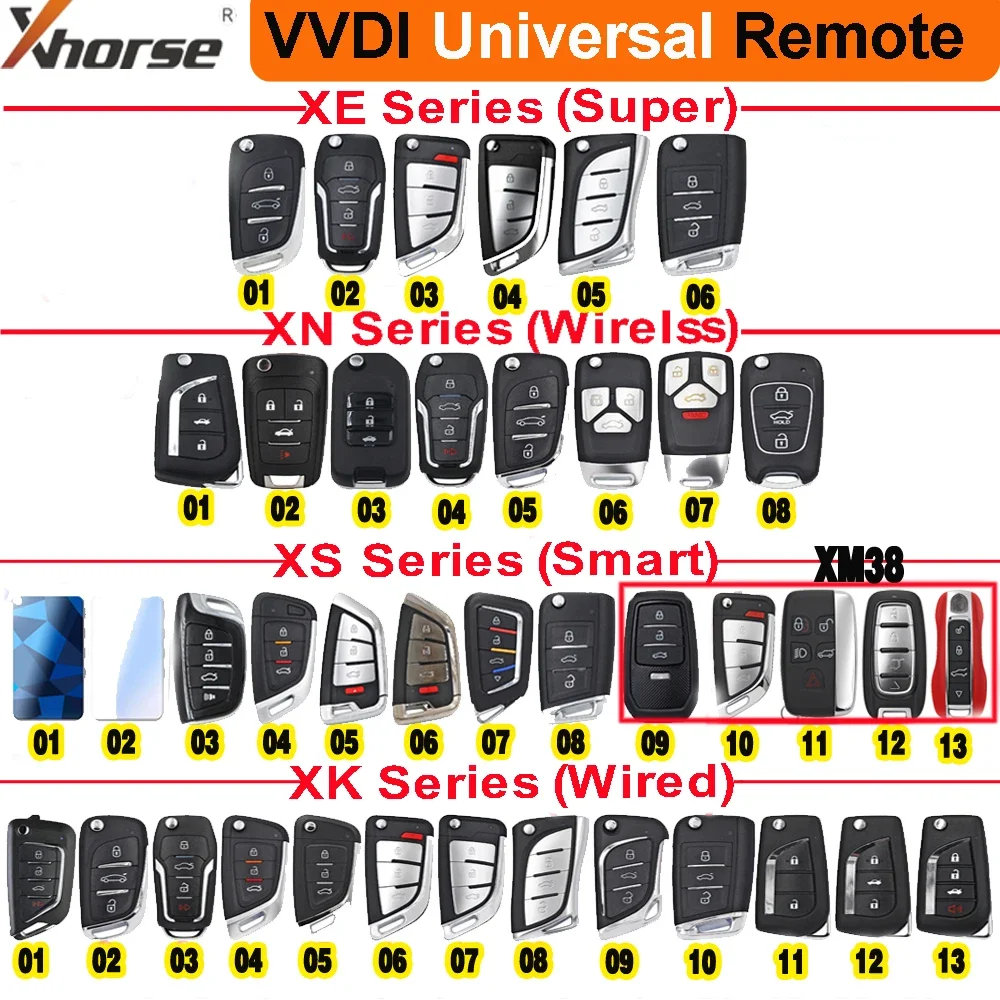 Original-XHORSE-VVDI-Universal-Smart-Super-Wireless-Wire-Remote-Key-XS ...