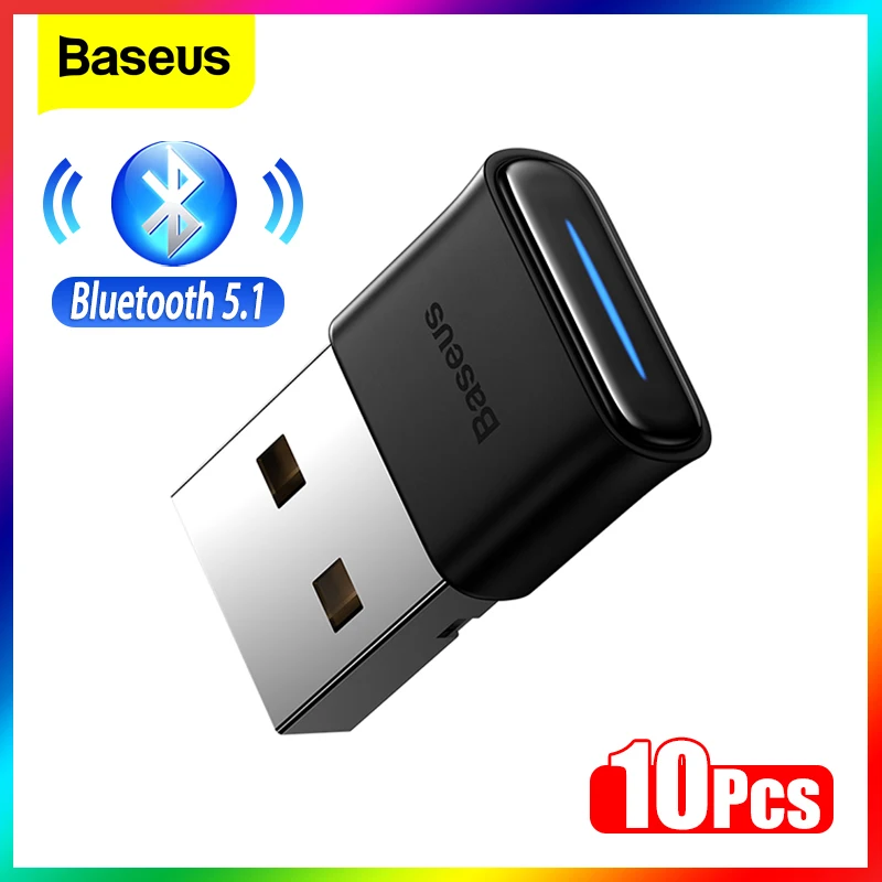 Baseus USB Bluetooth Adapter Dongle Adaptador Bluetooth 5.1 for PC ...