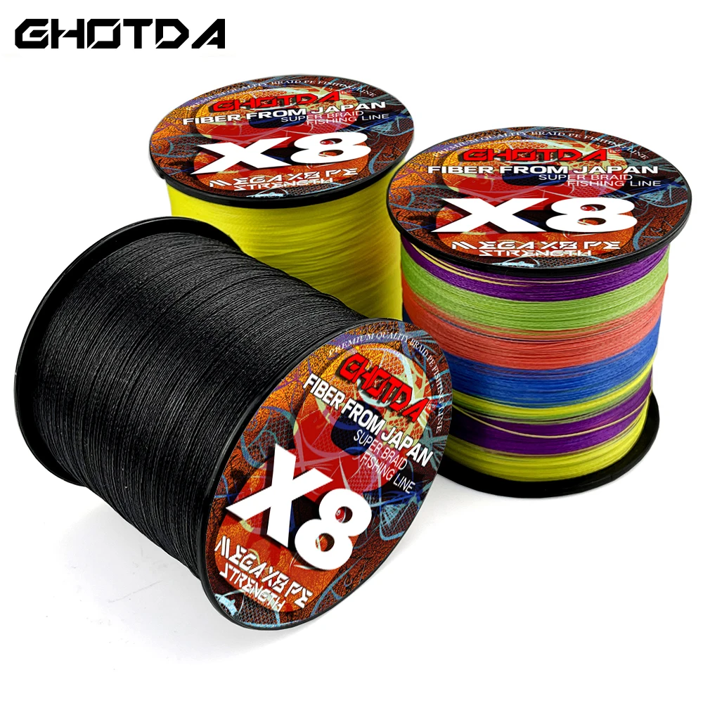 GHOTDA-Brand-X8-Fishing-Line-300M-500M-8-Strand-Braided-Wire ...