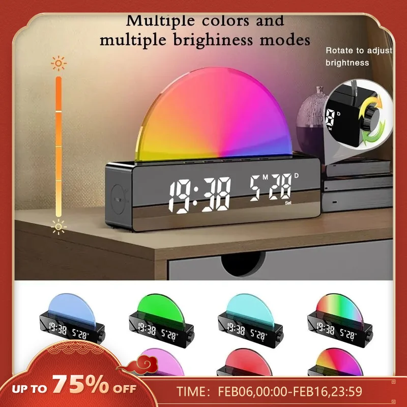 Led-Digital-Clock-Wake-Up-Light-Sunrise-Alarm-Clock-for-Heavy-Sleepers ...