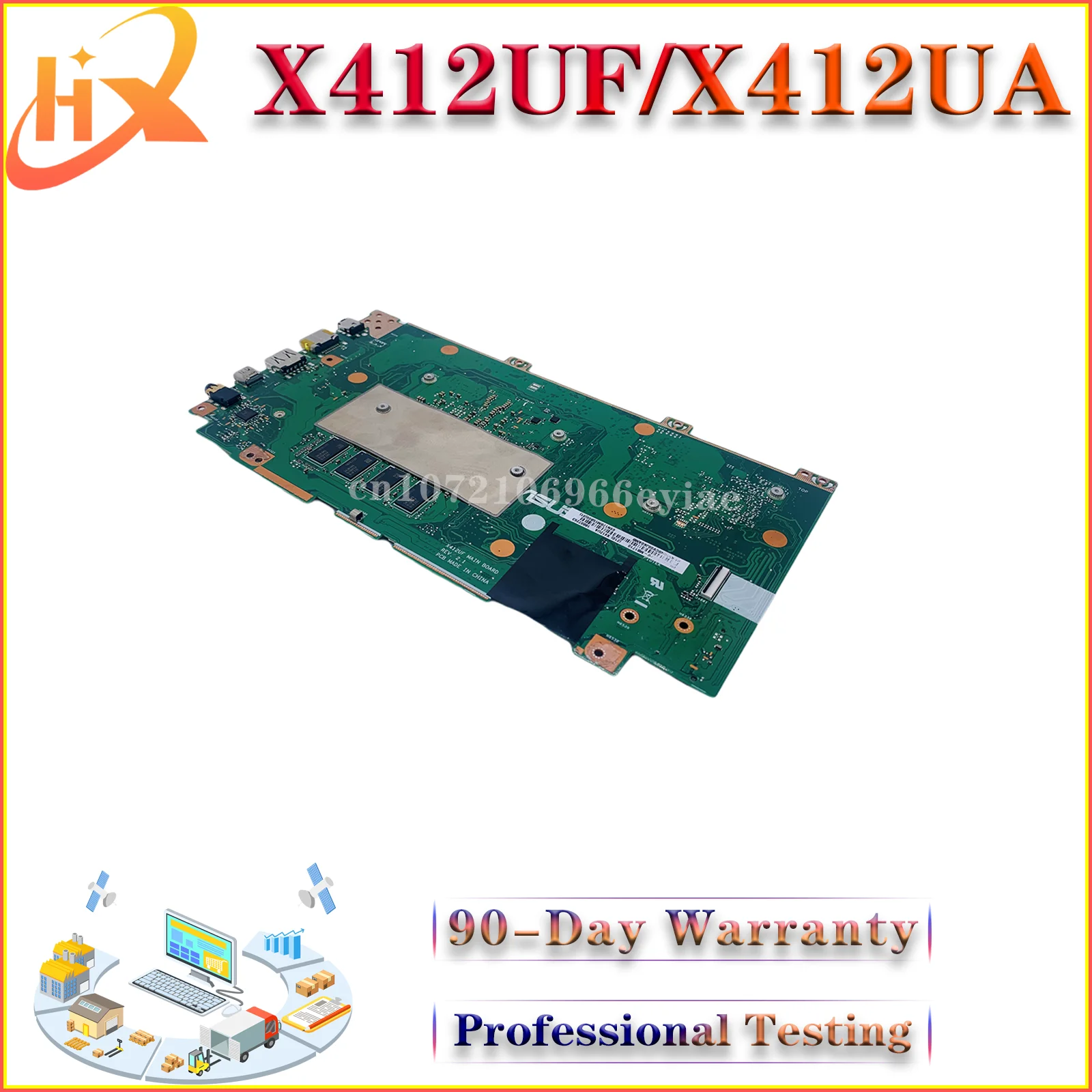 KEFU Mainboard For ASUS X412UF For ASUS X412UA X412U X412UB F412U J412U ...