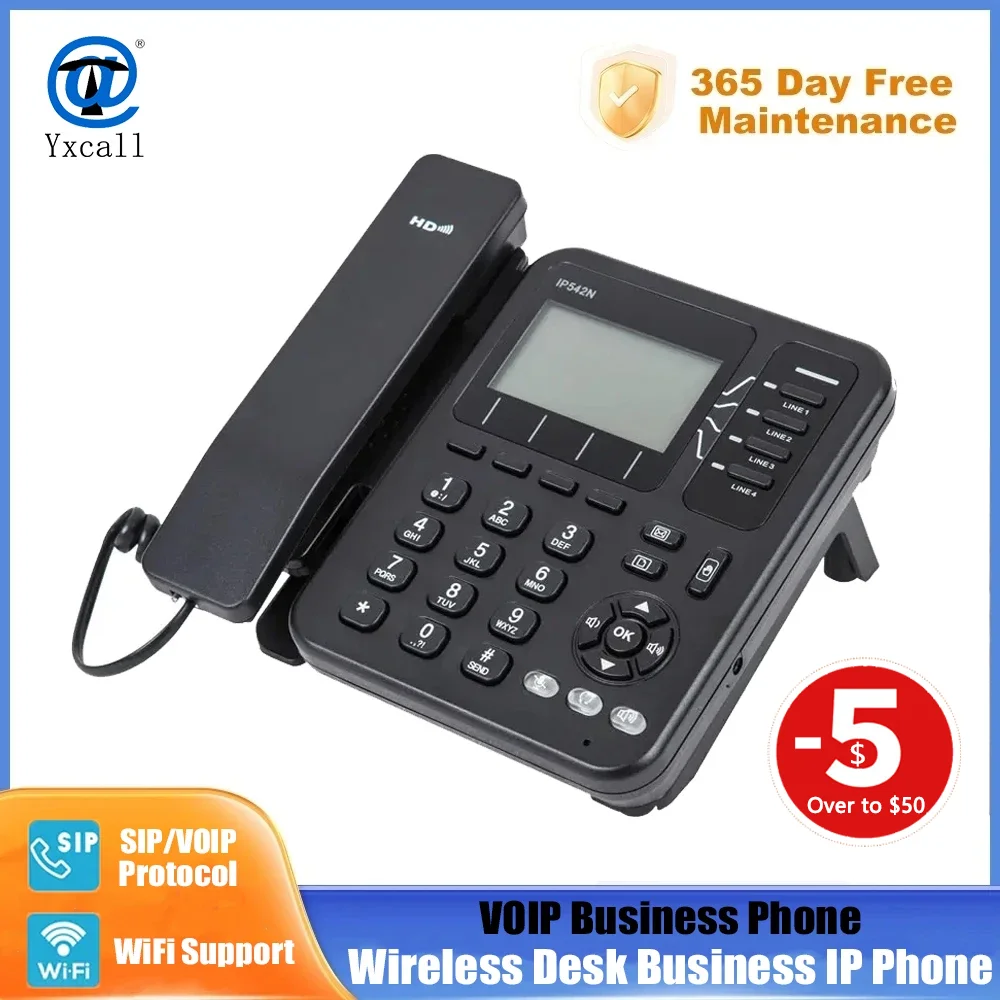 VOIP-Phone-4-Lines-Special-WiFi-Desktop-Business-VOIP-IP-Phone-POE-SIP ...