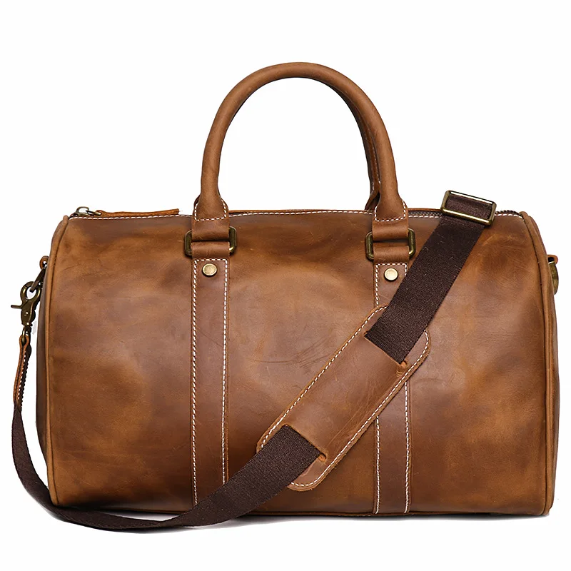 Vintage-Men-s-Genuine-Cowhide-Leather-Business-Short-distance-Carry ...