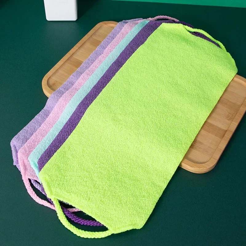Exfoliating-Rubbing-Bath-Towel-Washcloth-Elastic-Shower-Body-Scrub ...