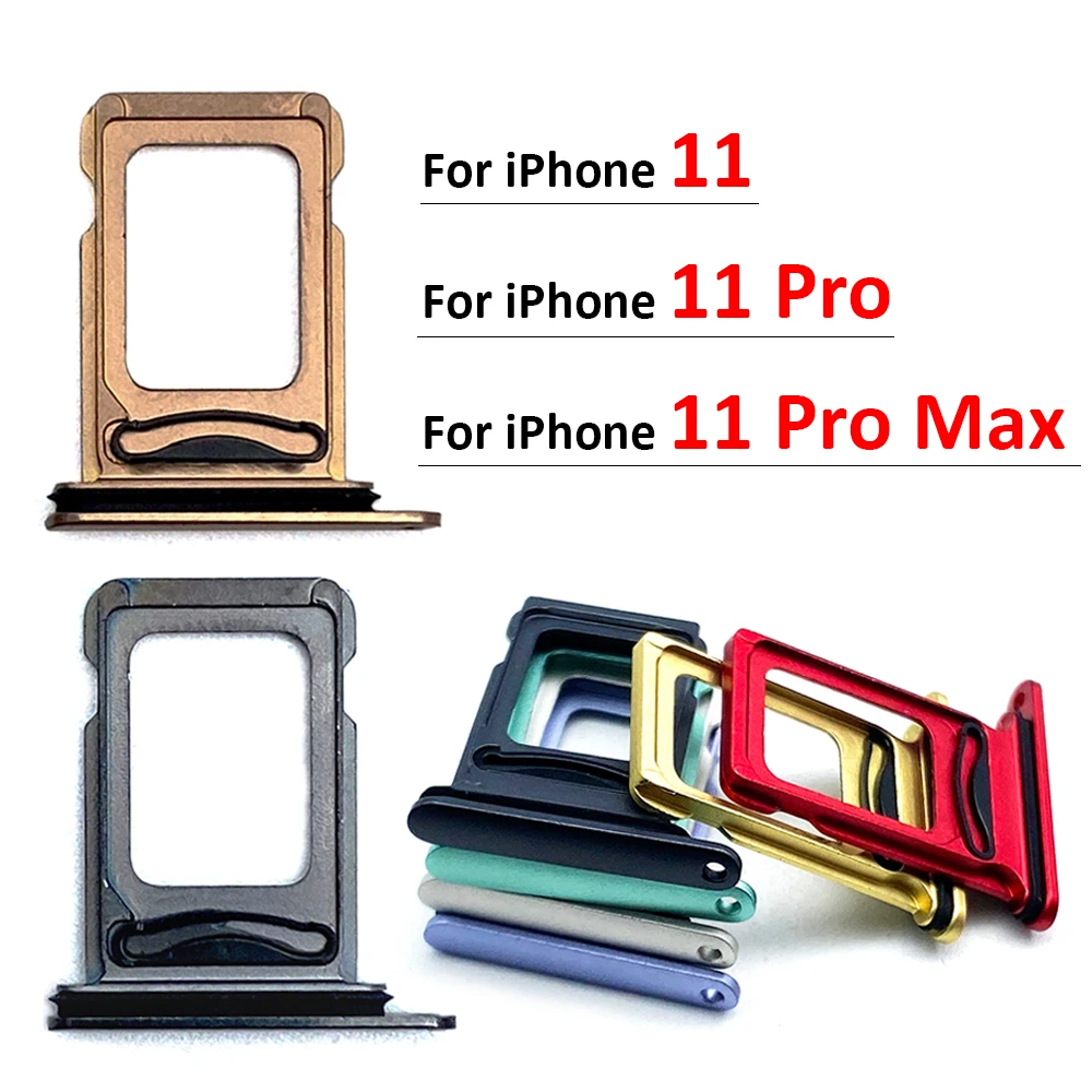Original-New-For-iPhone-11-Pro-11Pro-Max-Dual-SIM-Card-Tray-Slot-Holder ...