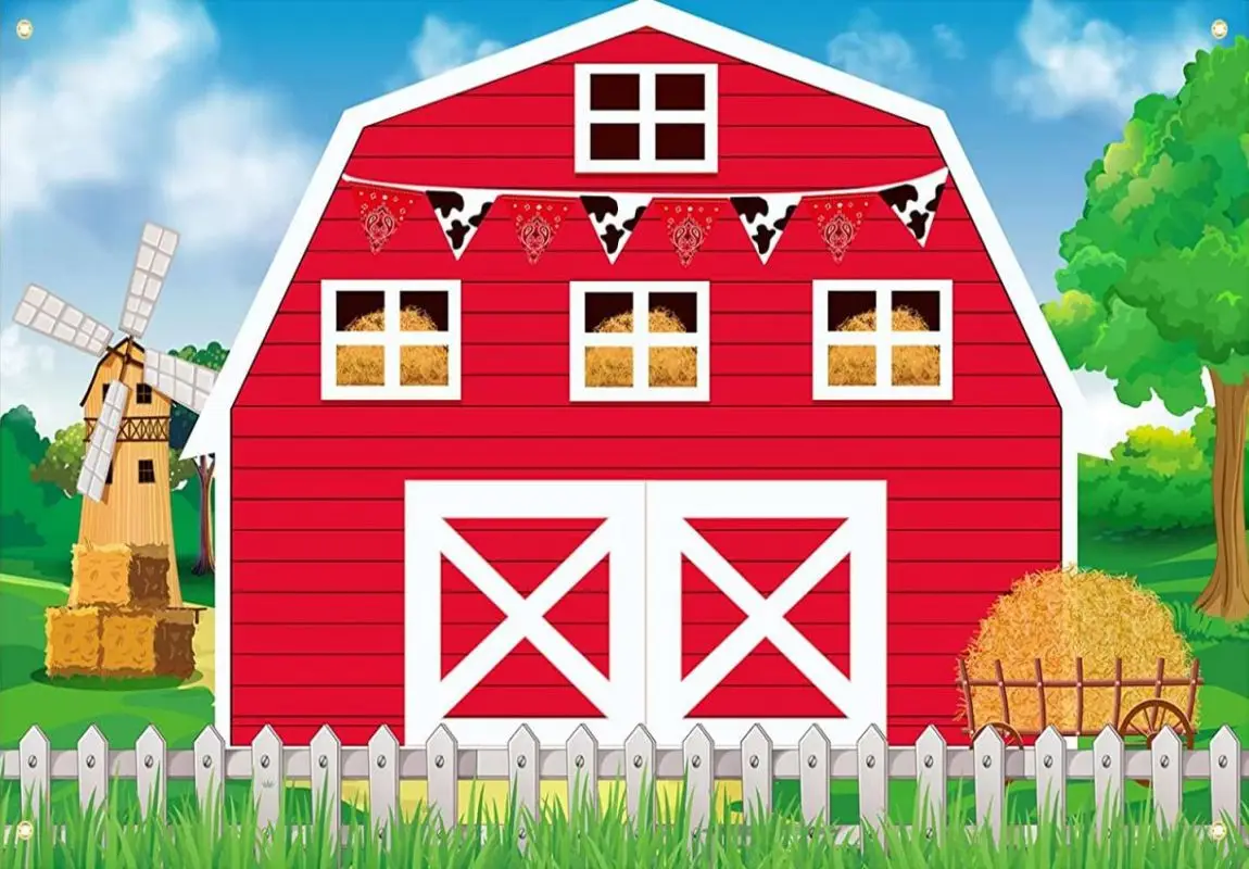 Red Barn Background